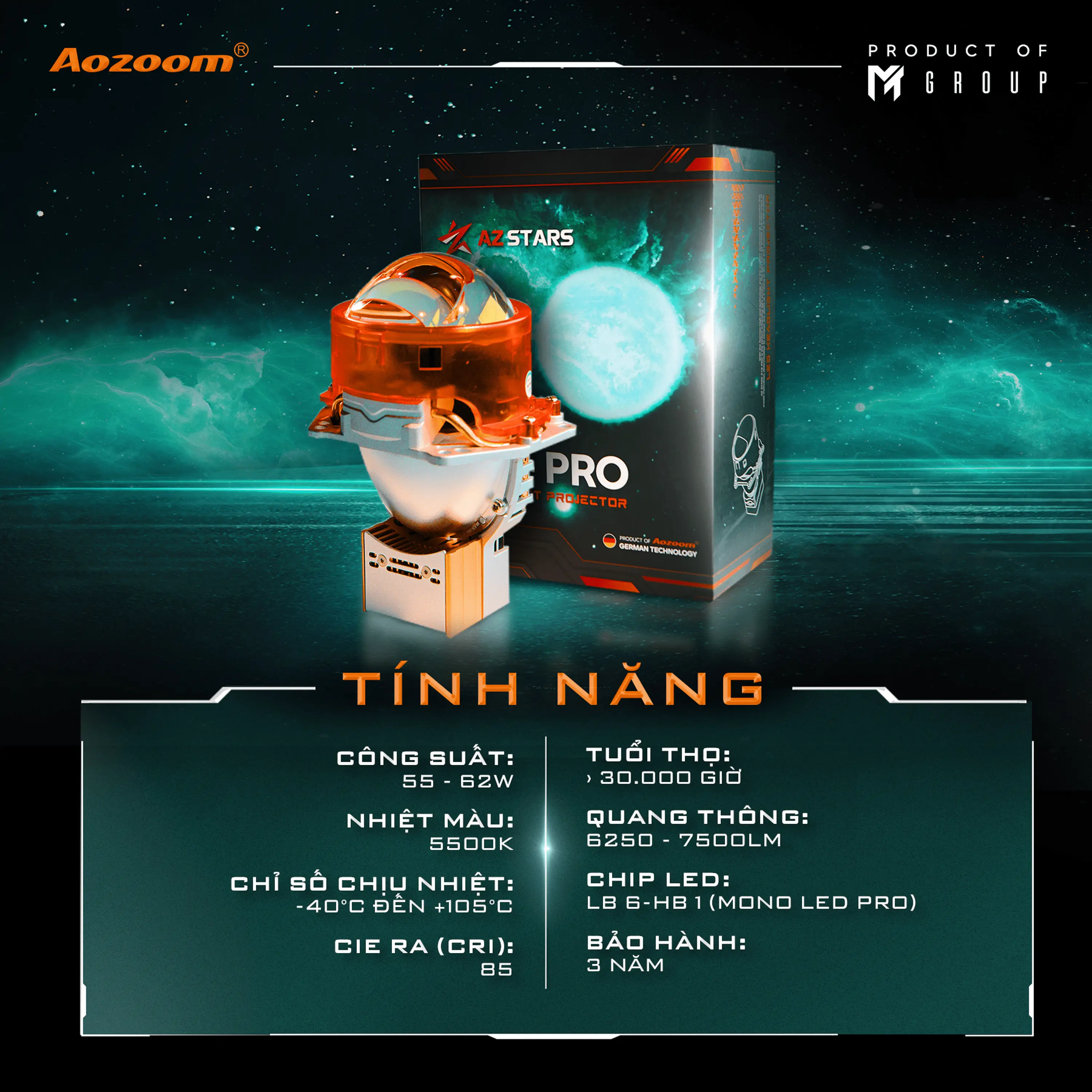 Bi Led Z18 Pro Light chính hãng AOZOOM